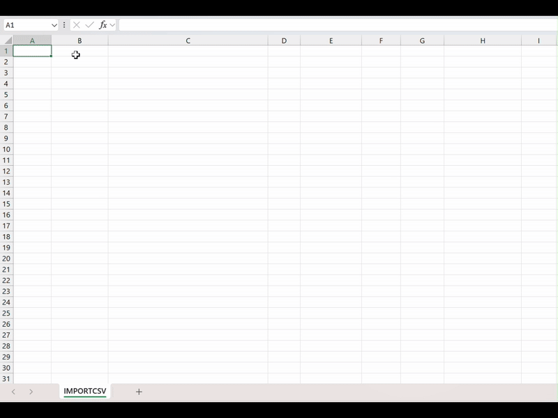 Excel | IMPORTTEXT IMPORTCSV